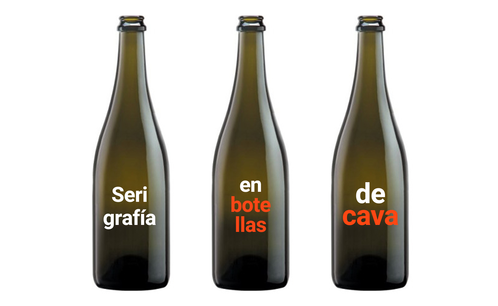 Botellas de cava serigrafiadas: personalización exclusiva